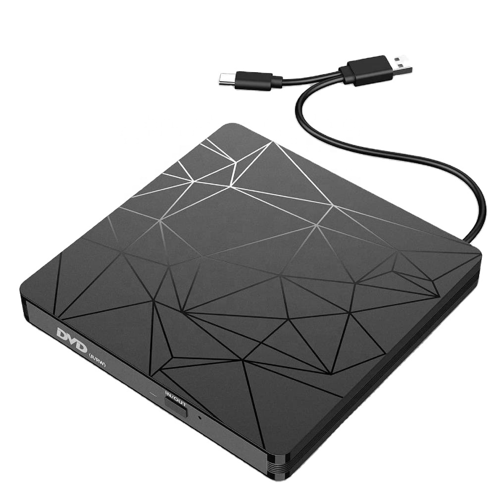 RayCue hordozható külső CD/DVD író/olvasó USB 3.0, Type-C csatlakozóval ...
